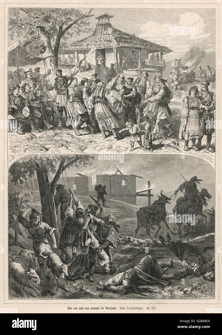 BEFORE AND AFTER BATTLE Stock Photo - Alamy