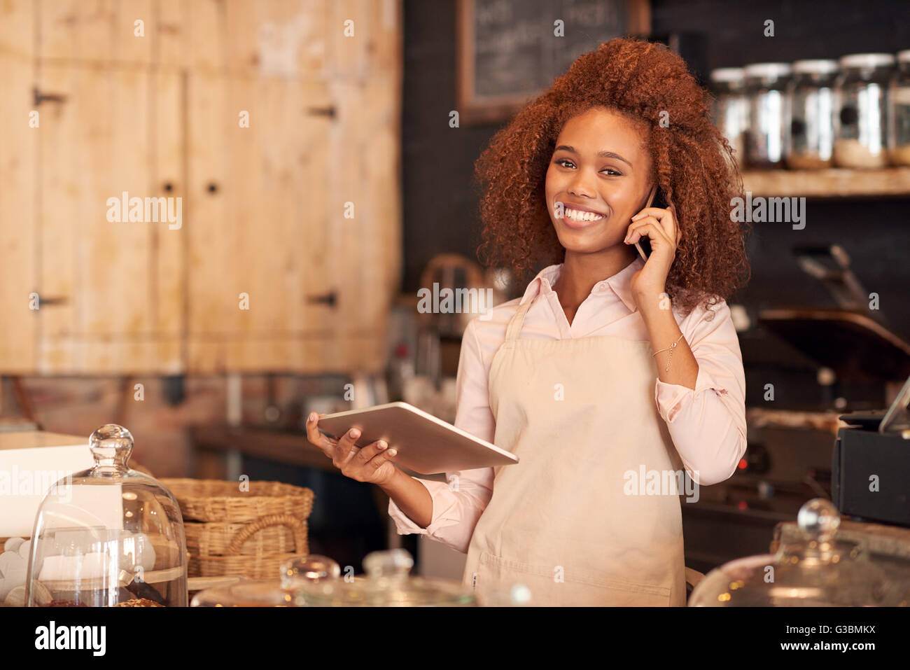 Cafe ordering made simple with technology Stock Photo - Alamy