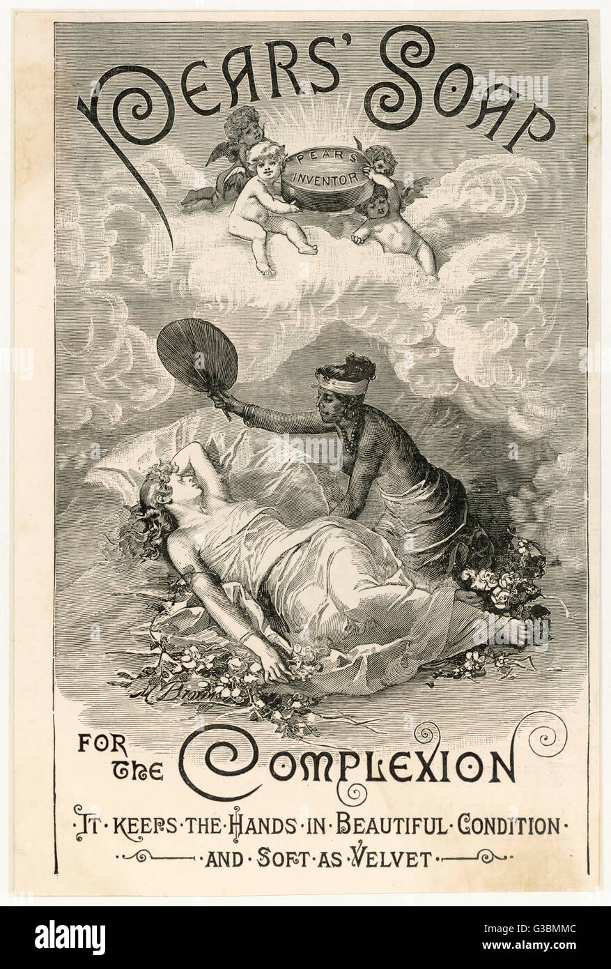 Advert for Pears' soap 1887 Stock Photo - Alamy