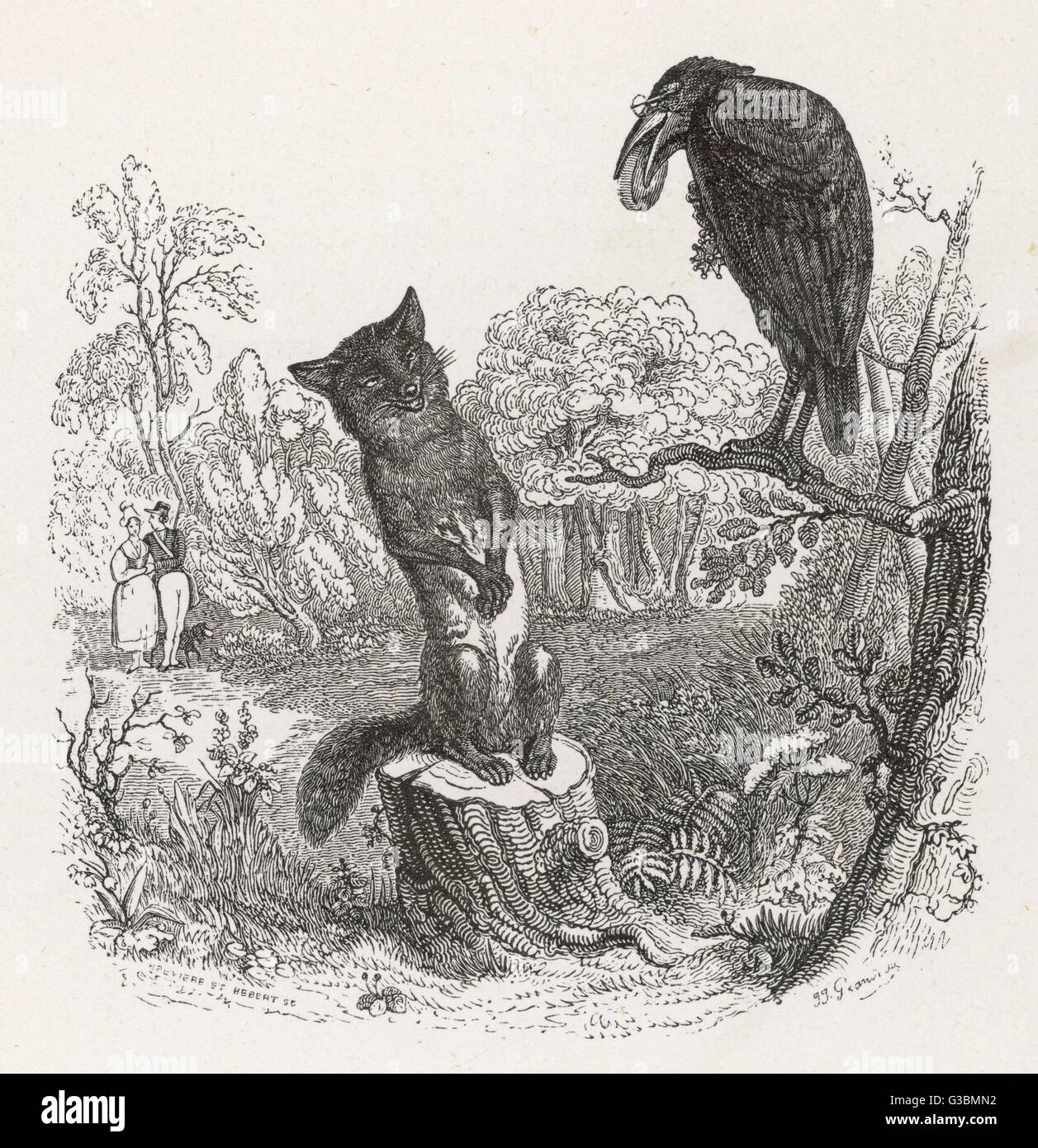 Fables crow and fox hi-res stock photography and images - Alamy