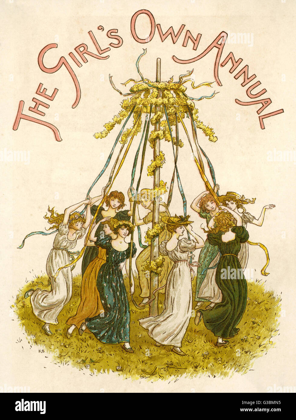Maypole Dance Clipart