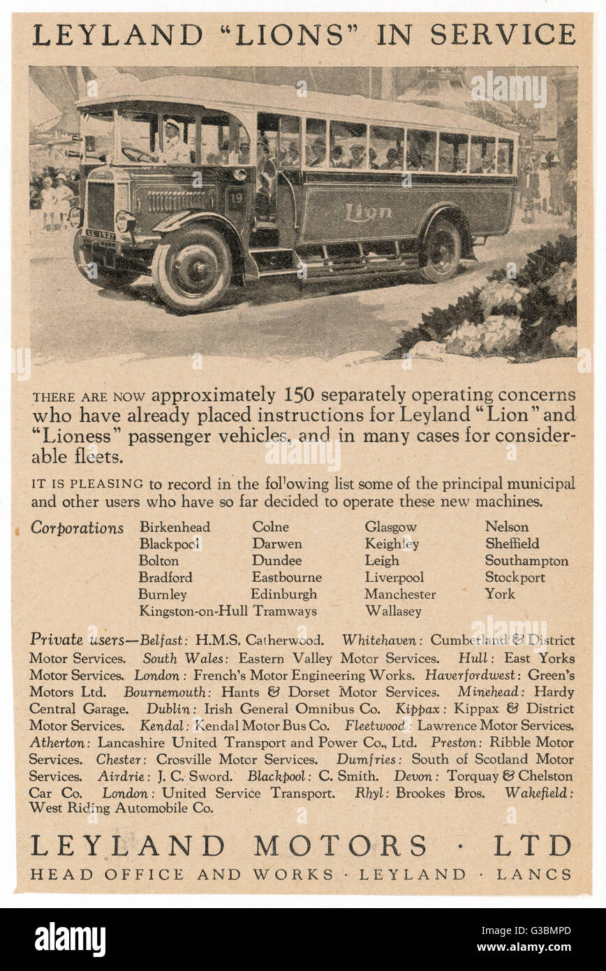 The lion buses hi-res stock photography and images - Alamy