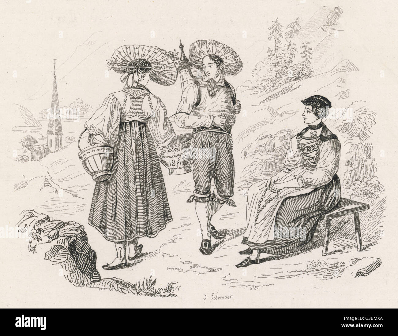 TRADITIONAL SWISS DRESS Stock Photo - Alamy