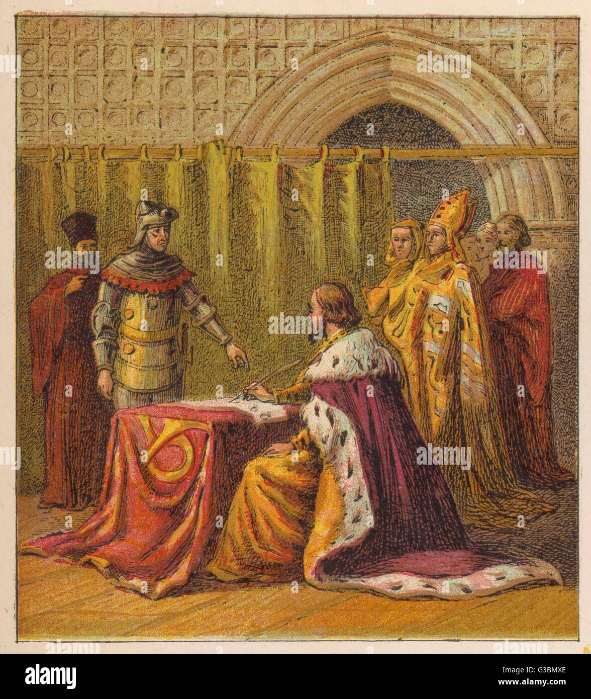 Abdication of King Richard II Stock Photo - Alamy