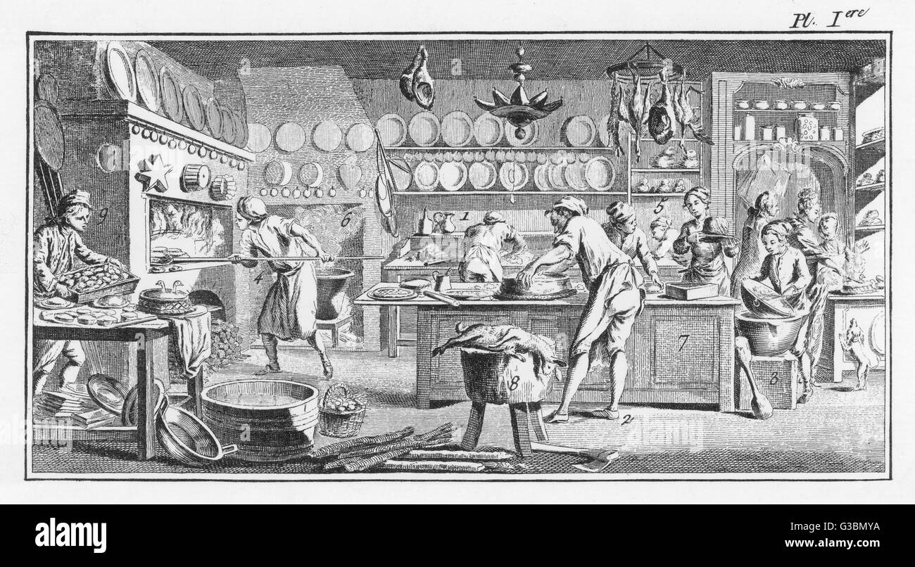 Cooking kitchen 18th hi-res stock photography and images - Alamy