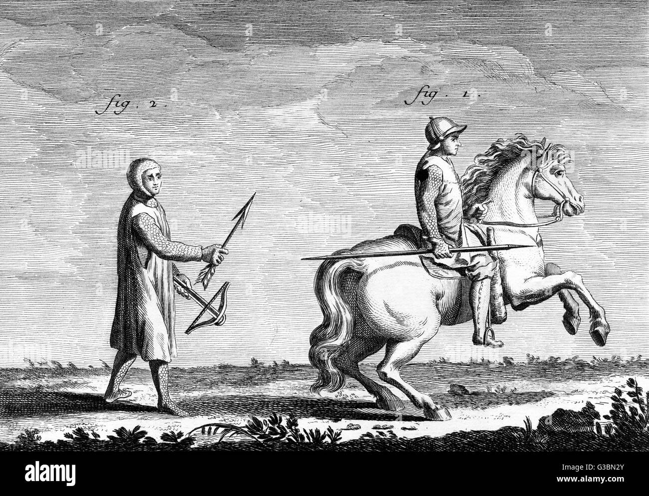 Crossbow 15th century france Black and White Stock Photos & Images - Alamy
