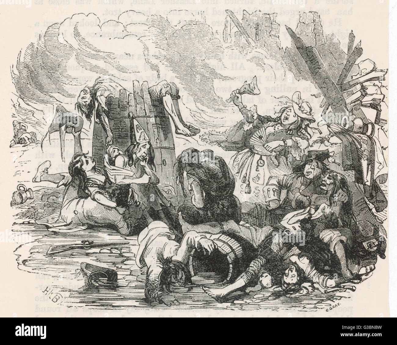 Barnaby Rudge, aftermath of Gordon Riots Stock Photo - Alamy