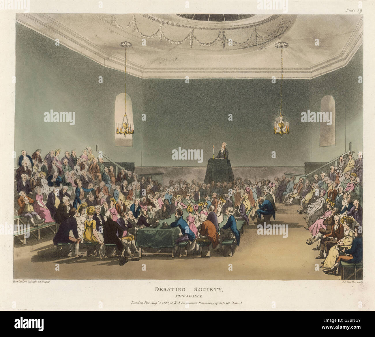 DEBATING CLUB, LONDON Stock Photo - Alamy