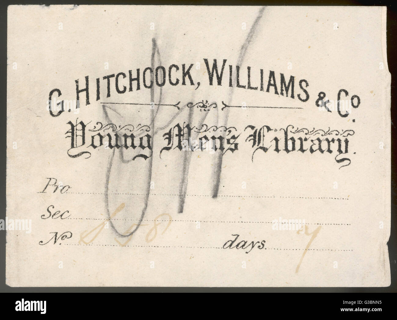 LENDING LIBRARY TICKET Stock Photo - Alamy