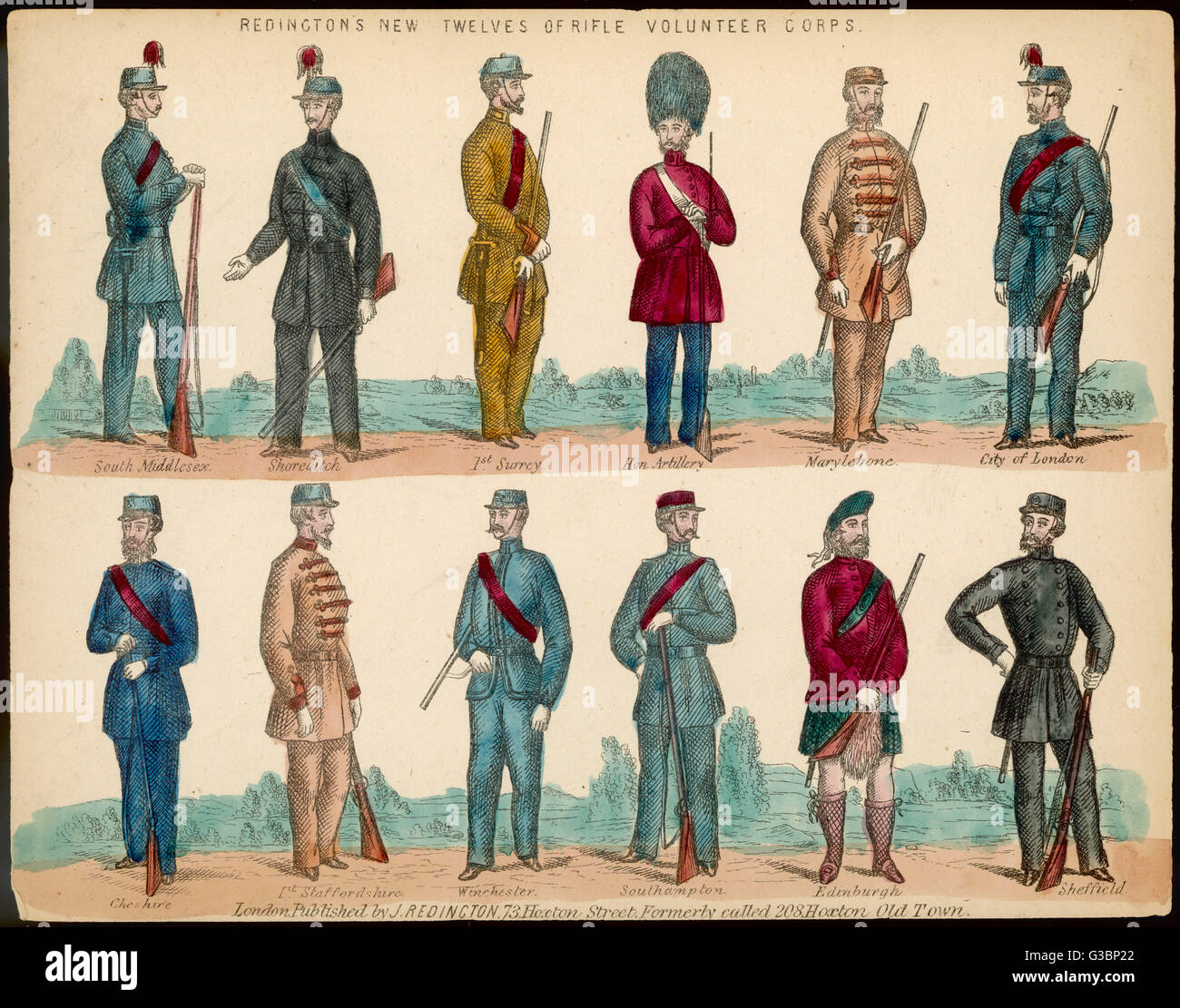 Rifle volunteer corps from 12 towns hi-res stock photography and images ...