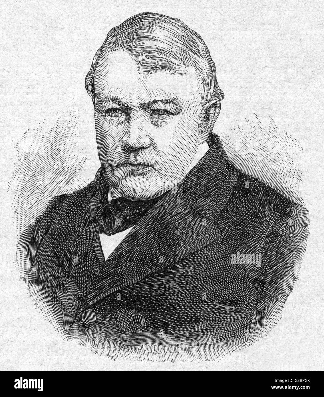 Christian friedrich schonbein german chemist hi-res stock photography ...