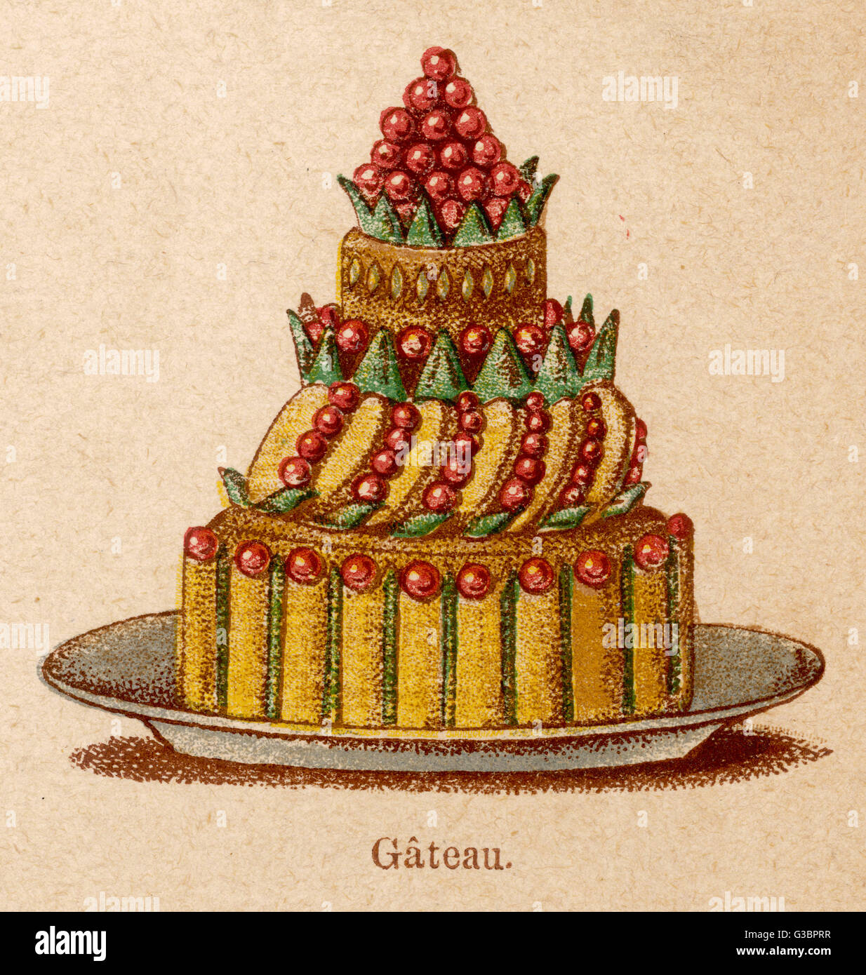 Puddings Desserts History Historical High Resolution Stock Photography ...