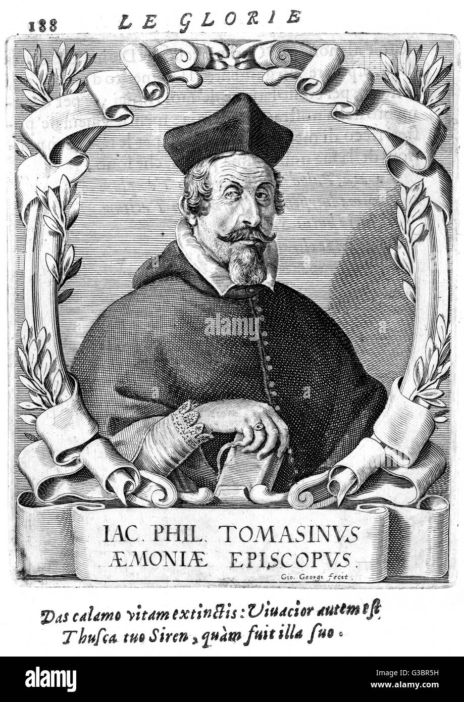 Jacopo Filippo Tomasini Italian Churchman High Resolution Stock ...