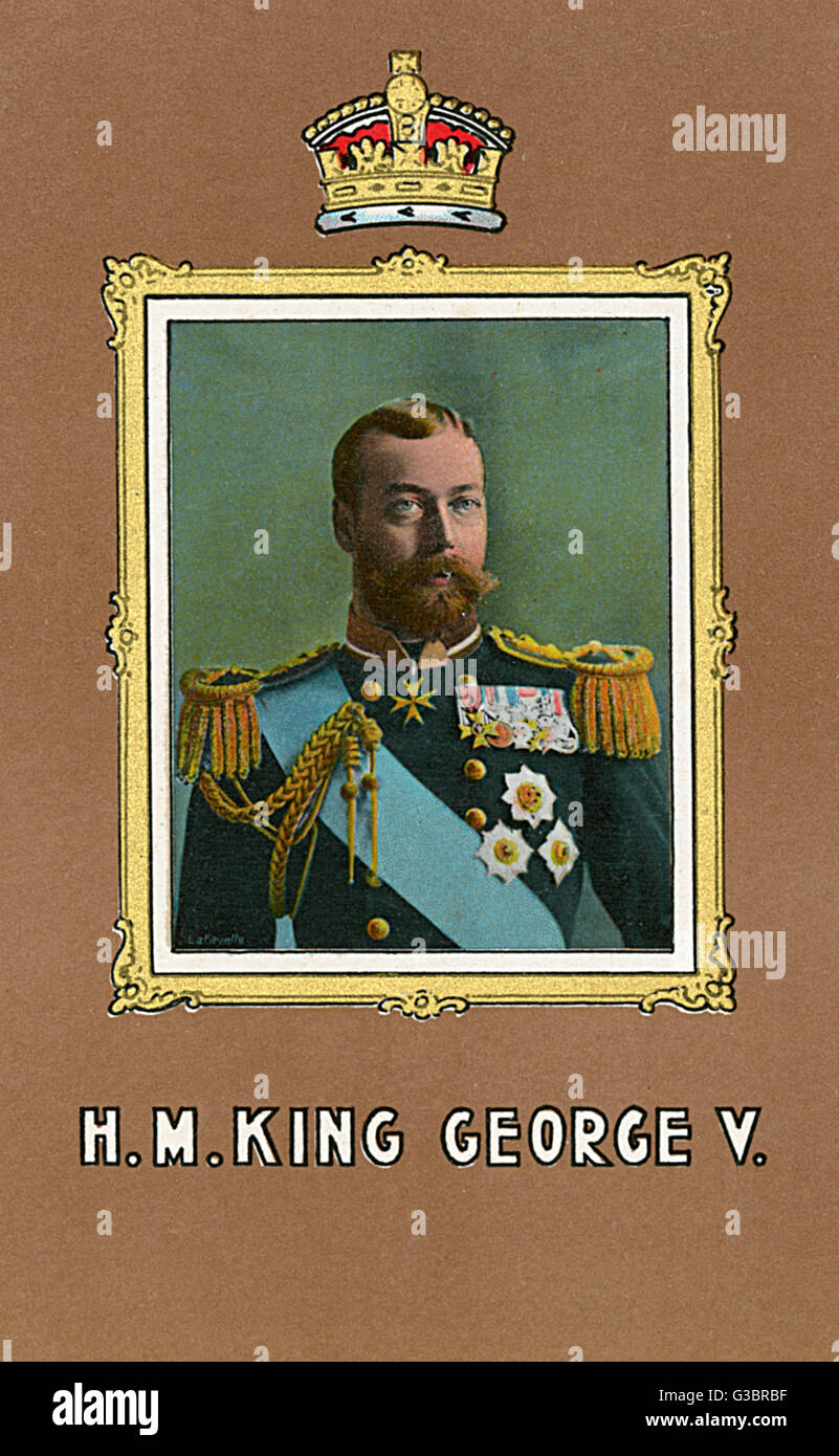 King George V (1865-1936) - King of the United Kingdom and the British ...