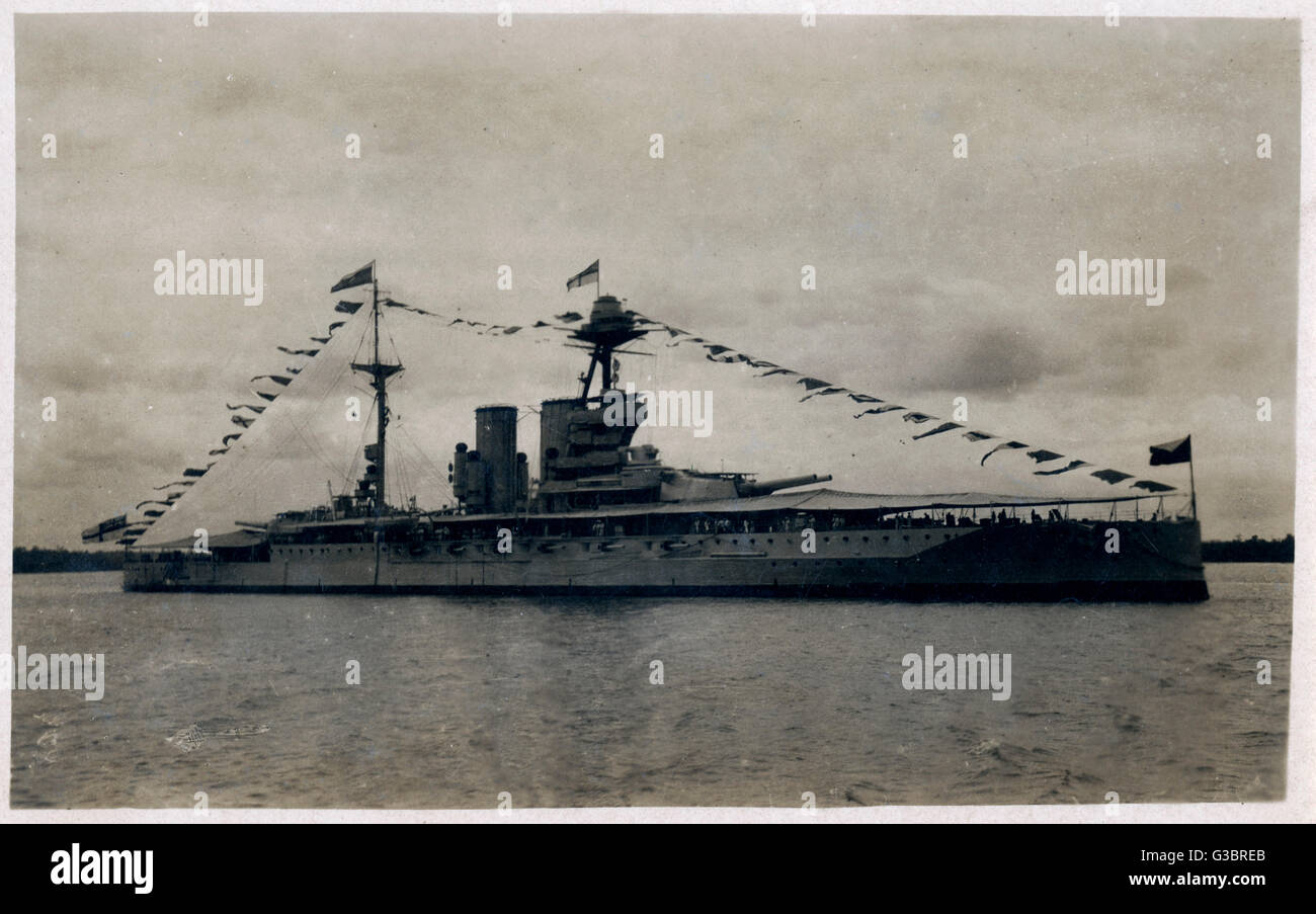 HMS Malaya, British battleship Stock Photo - Alamy