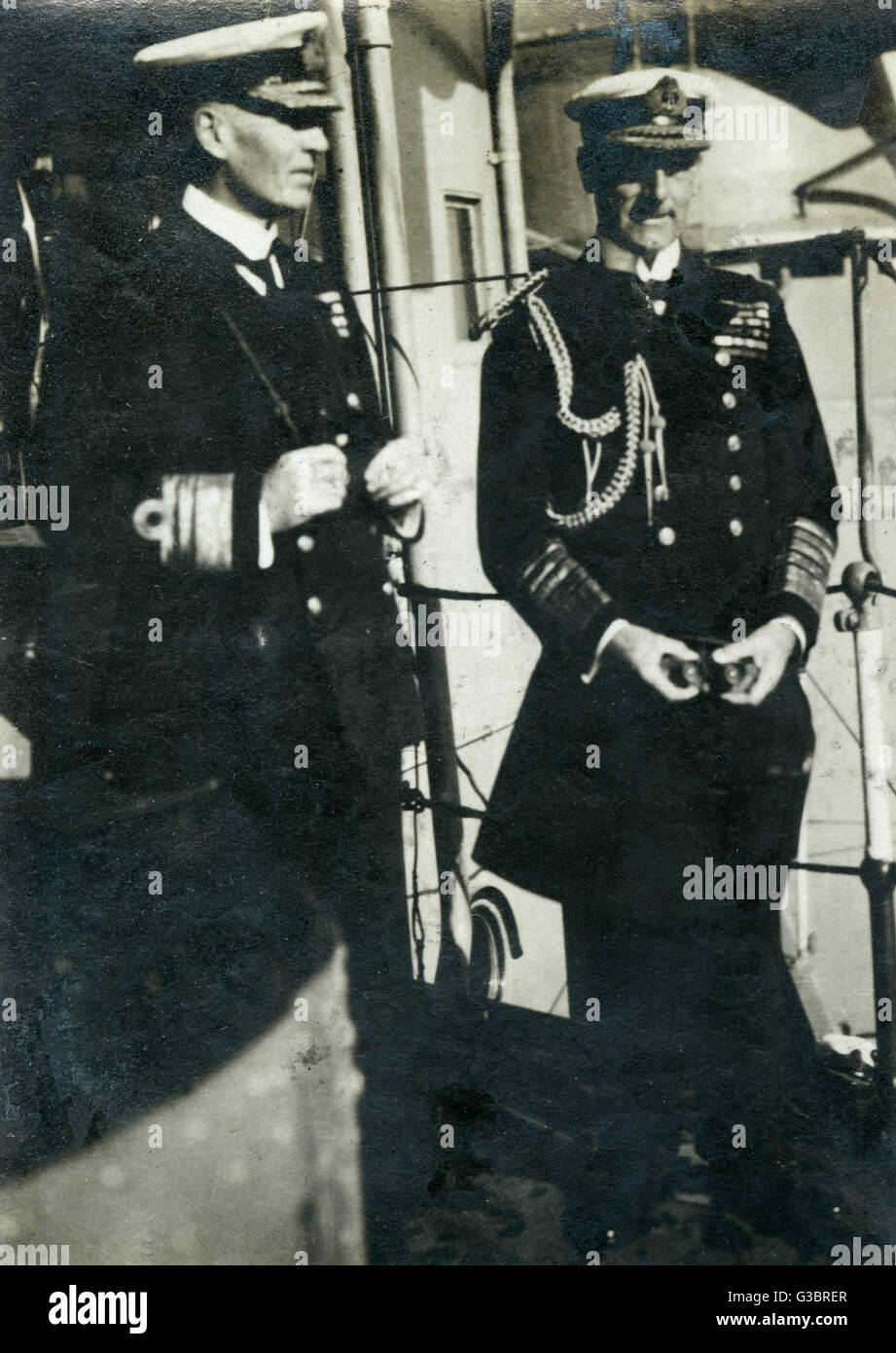 Viscount Jellicoe and Vice Admiral Sir Frederick Field Stock Photo - Alamy