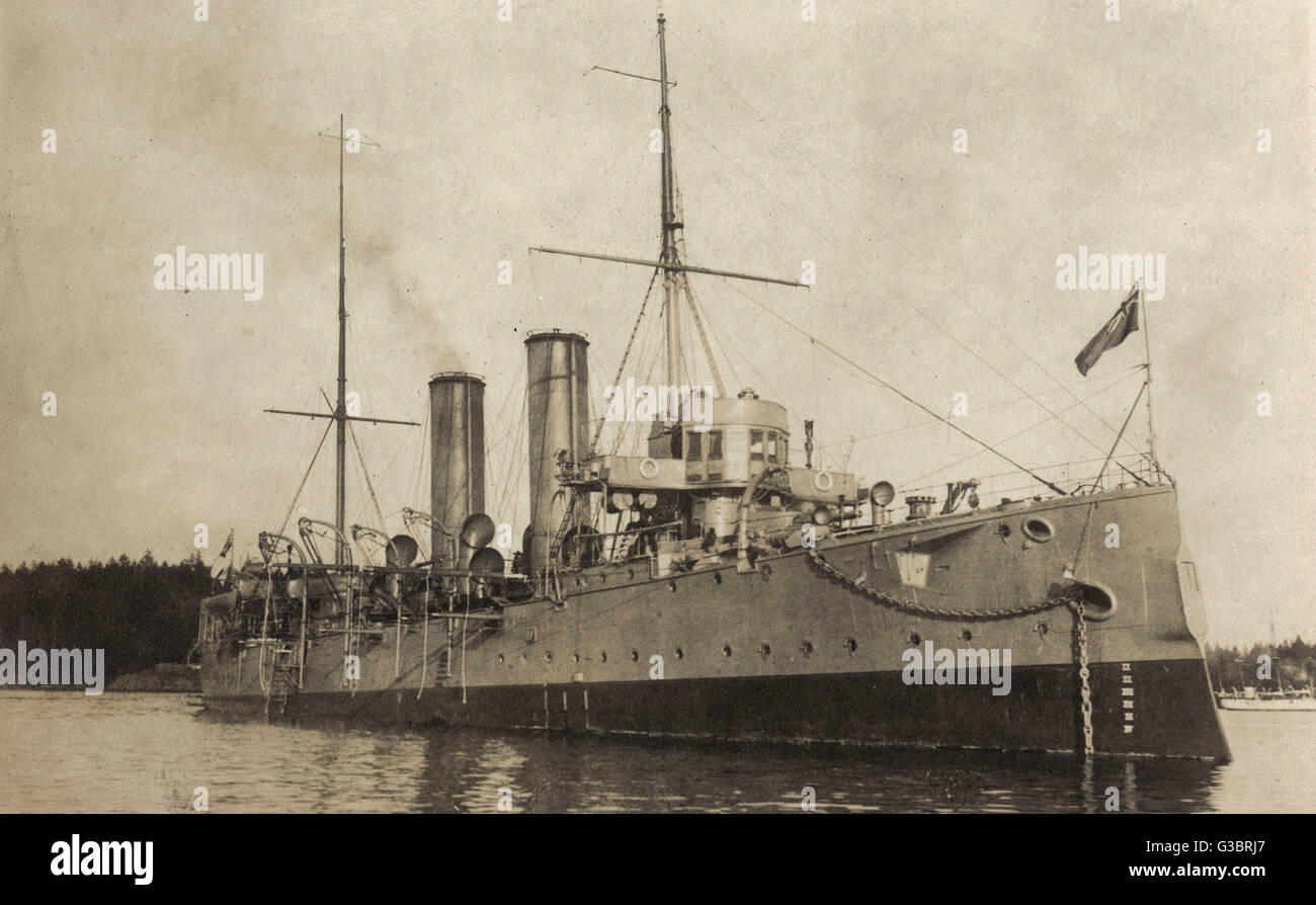 HMS Rainbow, British cruiser transferred to Canada Stock Photo - Alamy