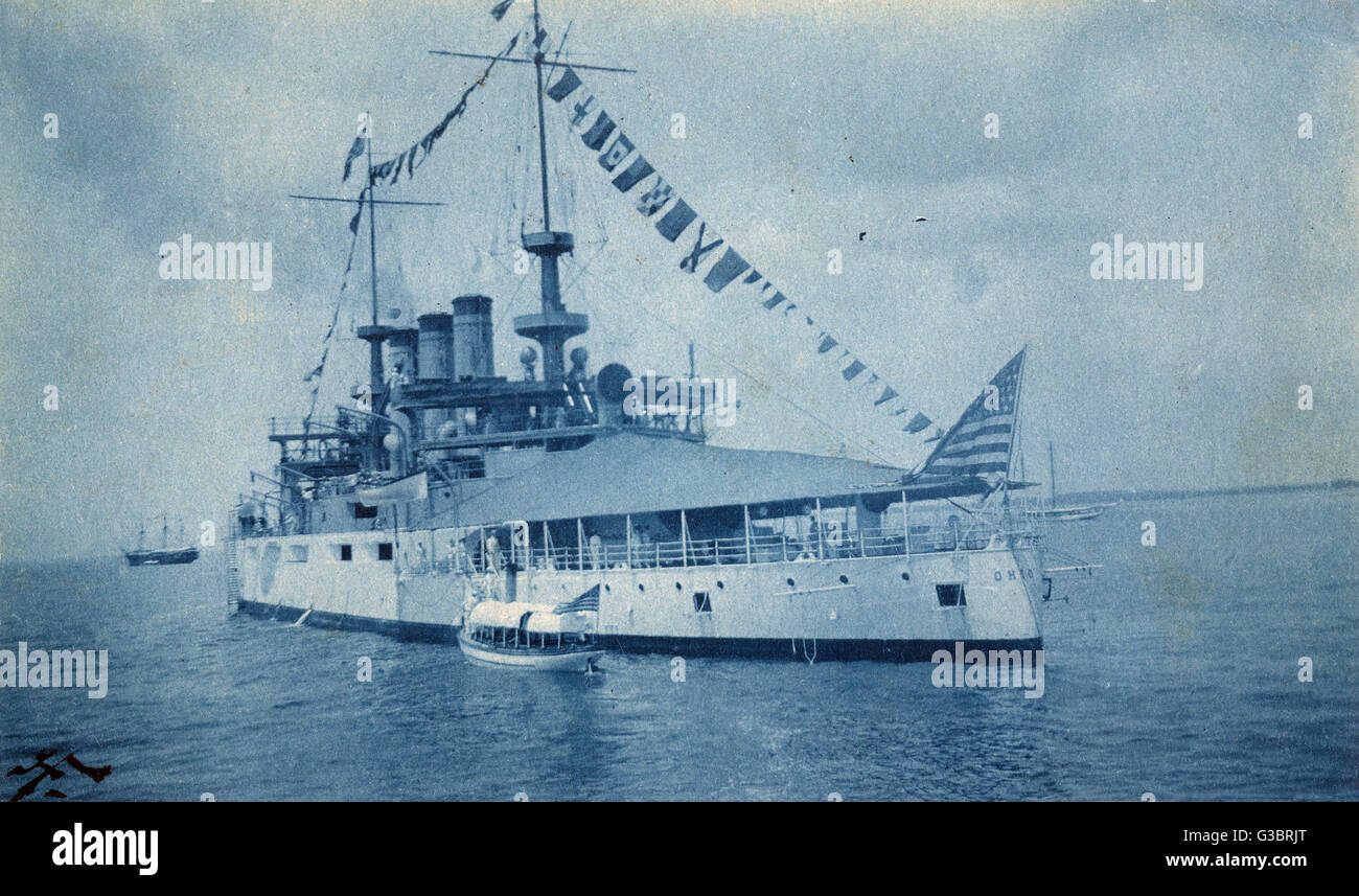 USS Ohio, American battleship at anchor, Virginia, USA Stock Photo - Alamy