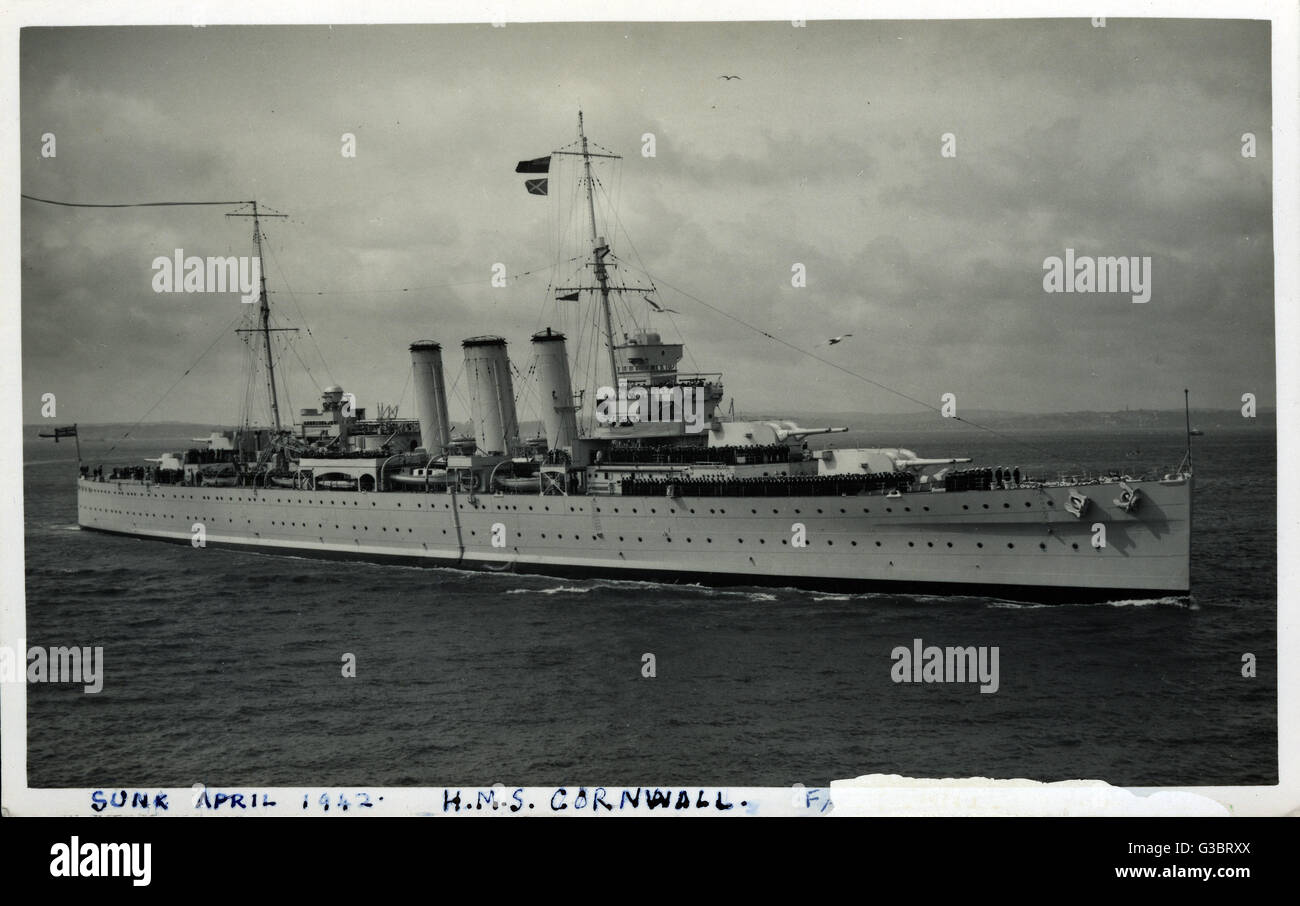 British county class heavy cruiser hi-res stock photography and images ...