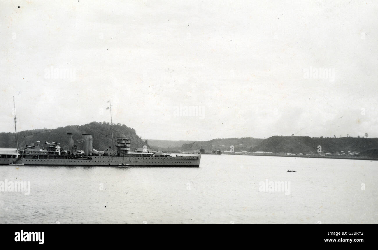 HMS York, British heavy cruiser Stock Photo - Alamy