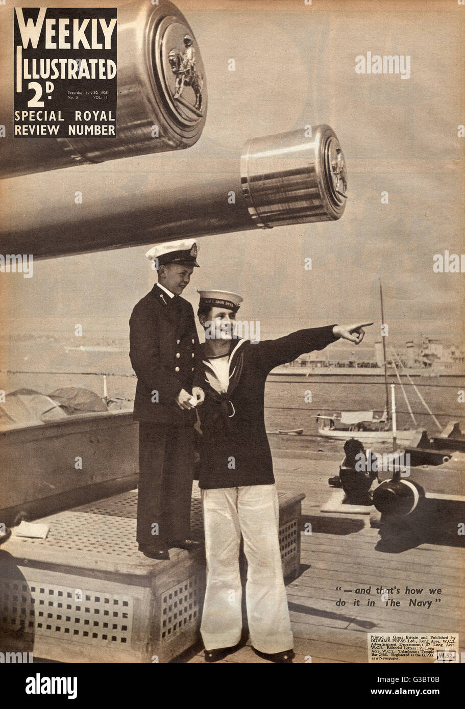 Sailor and cadet during a Royal Naval Review Stock Photo - Alamy