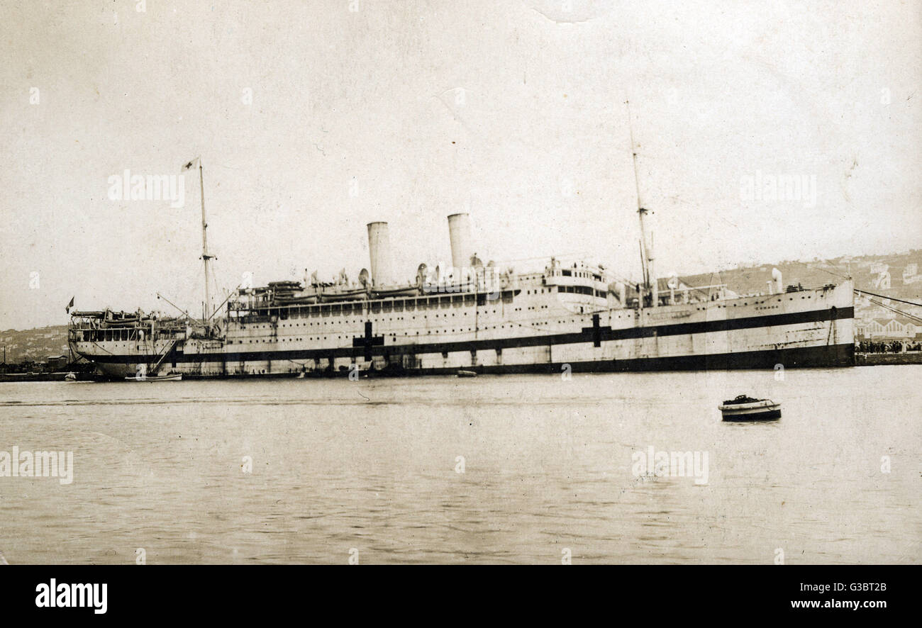 SS Canada, hospital ship, WW1 Stock Photo - Alamy