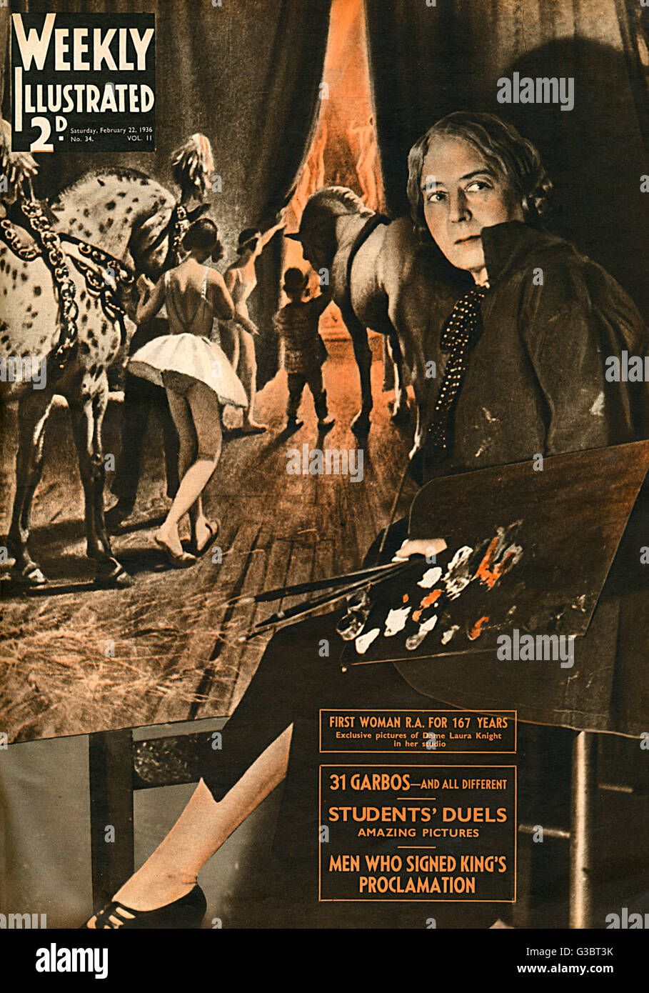 Laura knight painting hi-res stock photography and images - Alamy