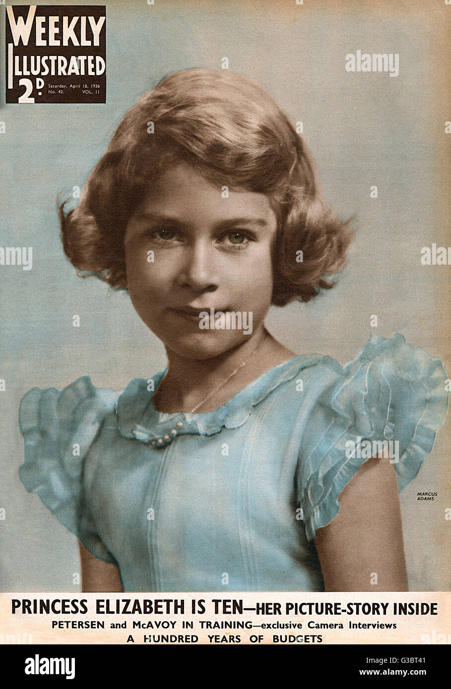 Queen elizabeth ii blue dress hi-res stock photography and images - Alamy