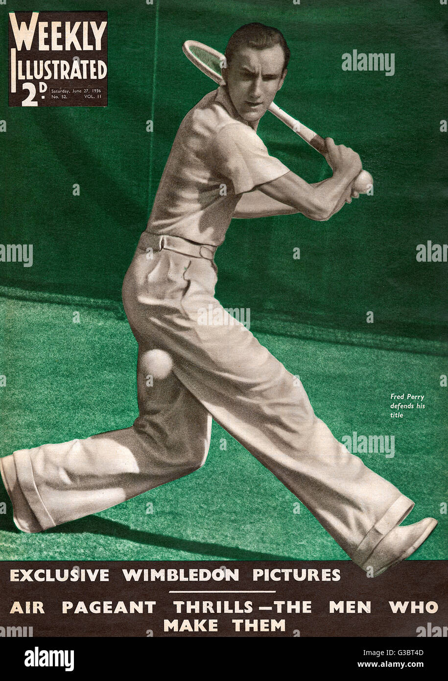 Fred Perry at Wimbledon Stock Photo - Alamy