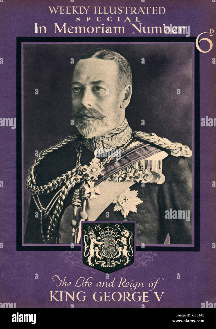 King George V -- In Memoriam Stock Photo - Alamy