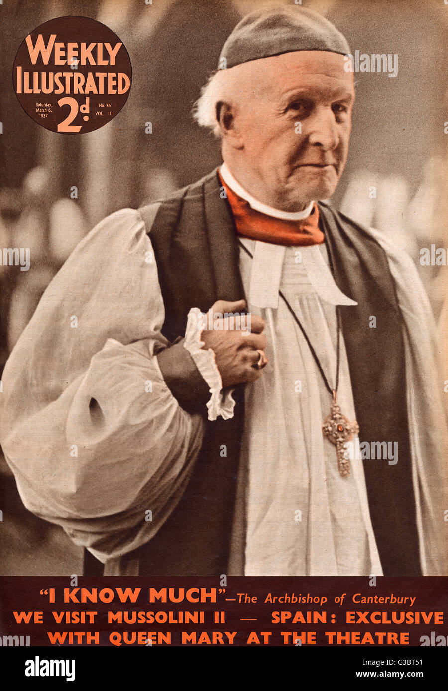 William Cosmo Gordon Lang, Archbishop of Canterbury Stock Photo - Alamy