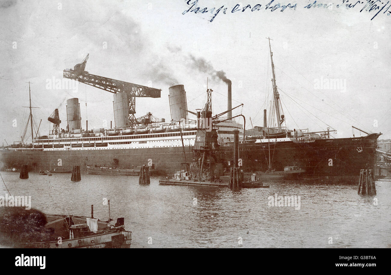 SS Imperator, ocean liner of Hamburg-America Line Stock Photo - Alamy