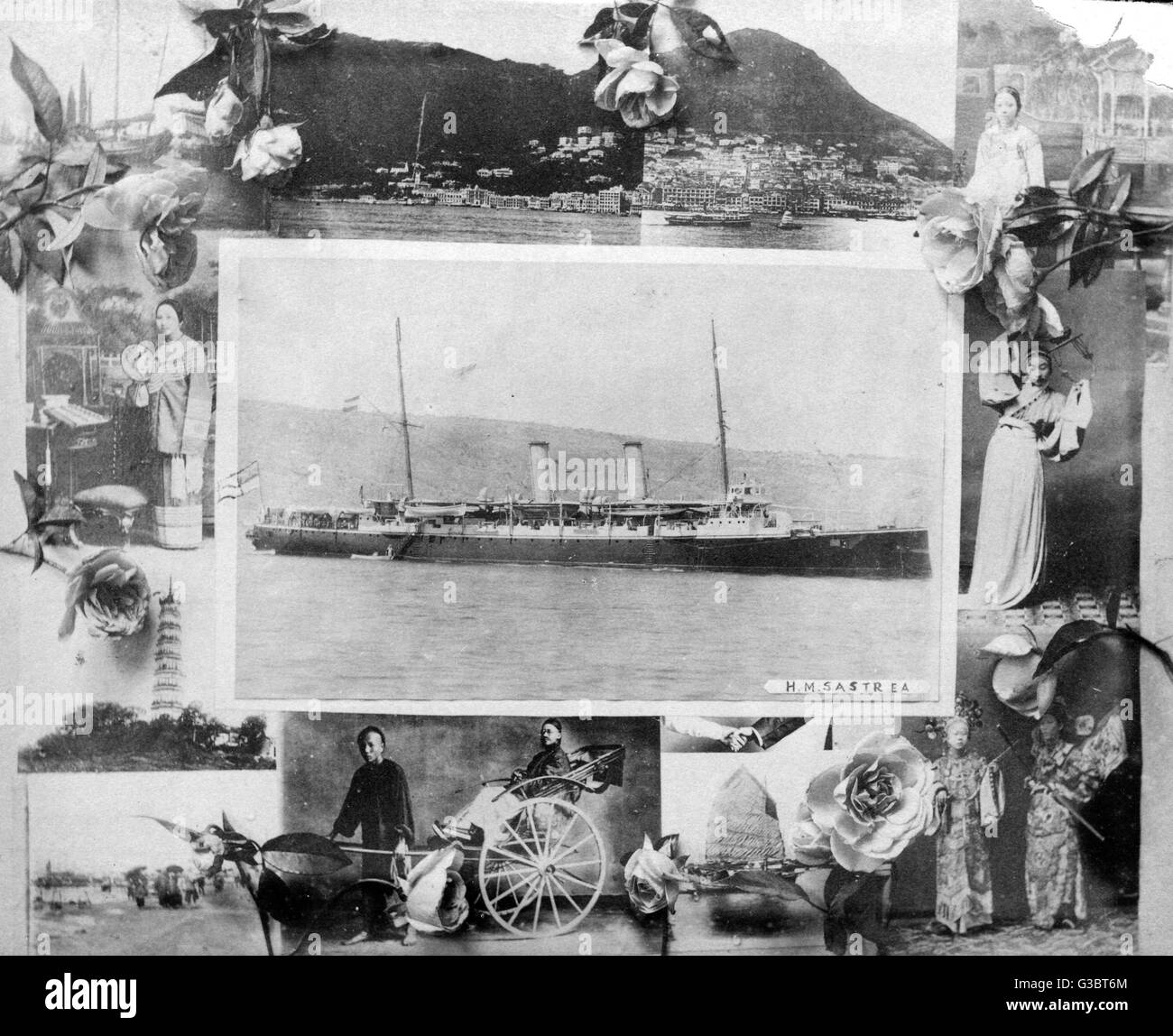 HMS Astraea, British second-class cruiser Stock Photo - Alamy