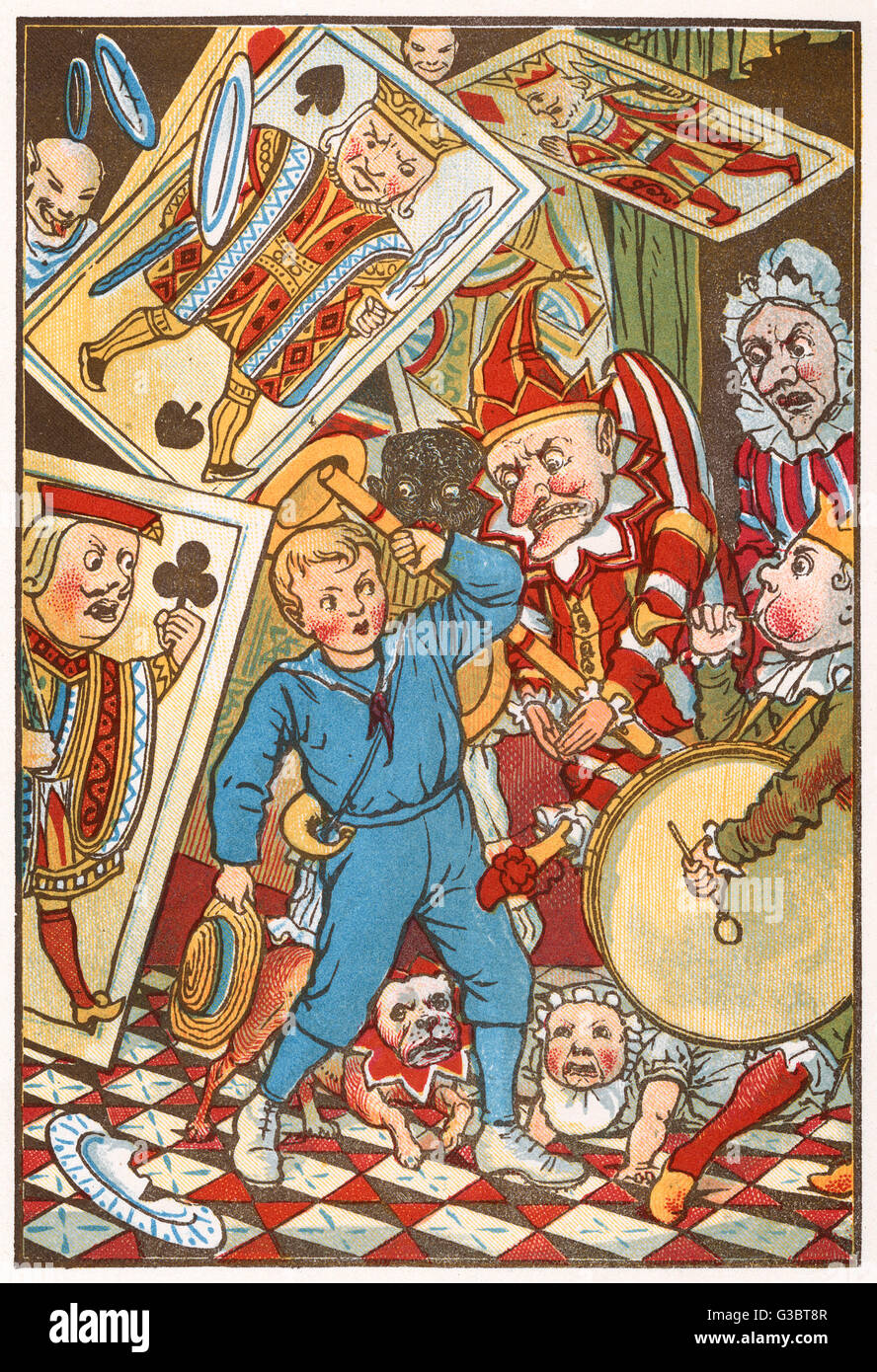 Nursery Tale - The Toys in a Tantrum - Little Boy Blue Stock Photo - Alamy