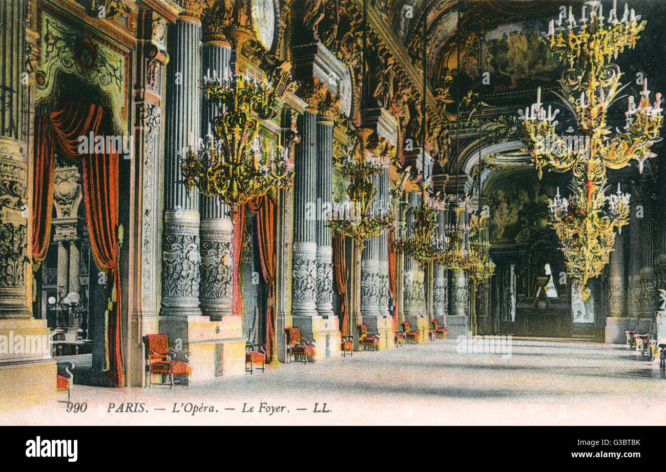 The Foyer of the Opera - Paris, France Stock Photo - Alamy