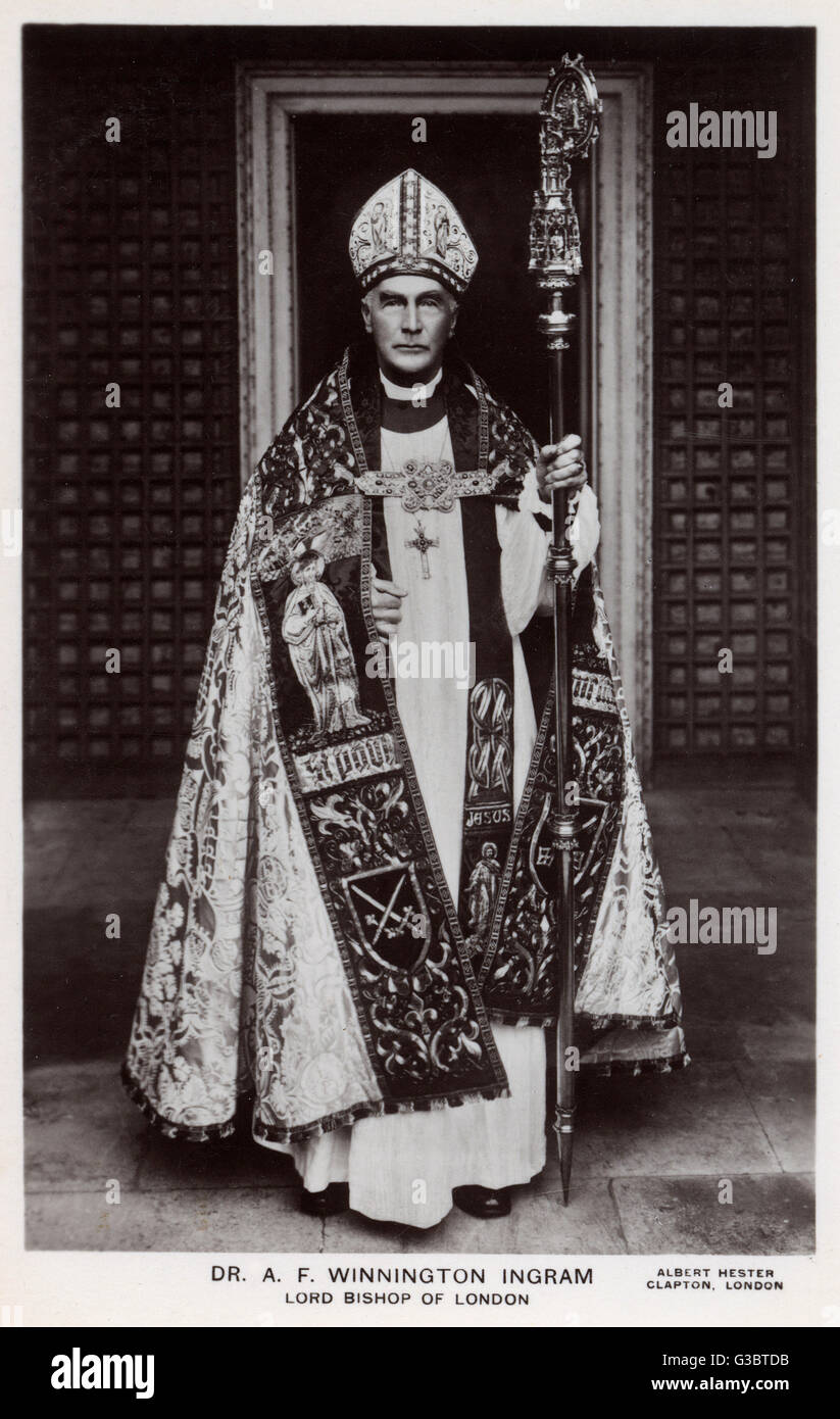 Arthur Foley Winnington-Ingram, Bishop of London Stock Photo - Alamy