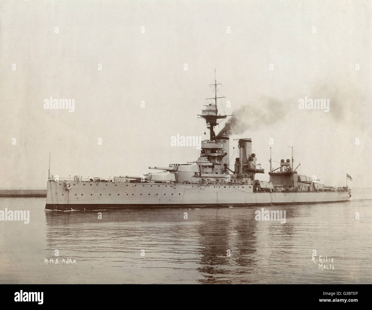 The British Battleship Hms King George V High Resolution Stock ...