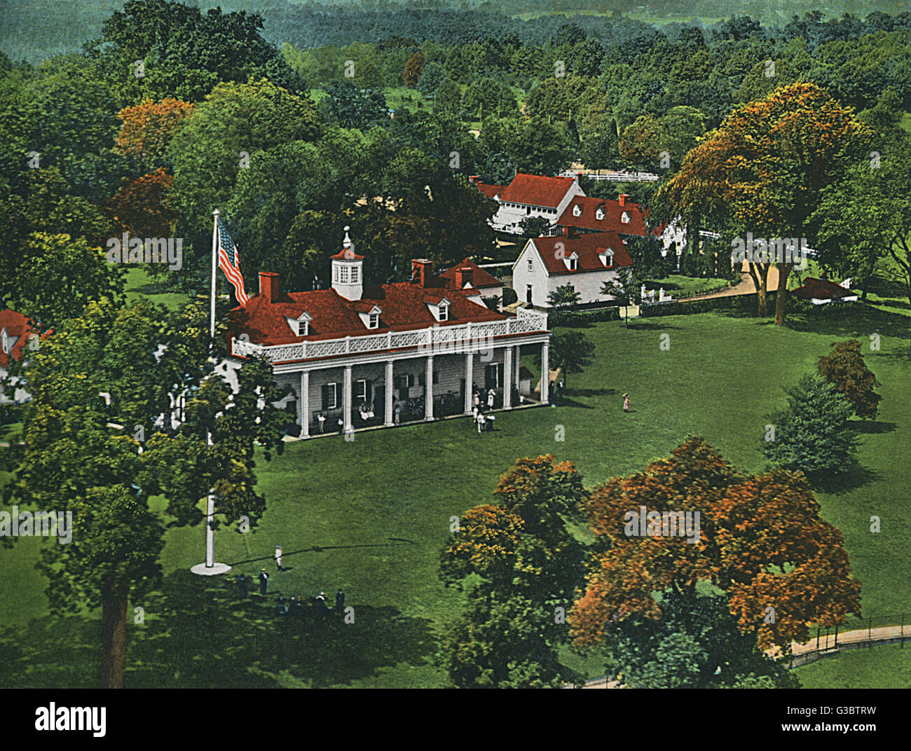 Virginia, USA - Mount Vernon - Aerial View Stock Photo - Alamy