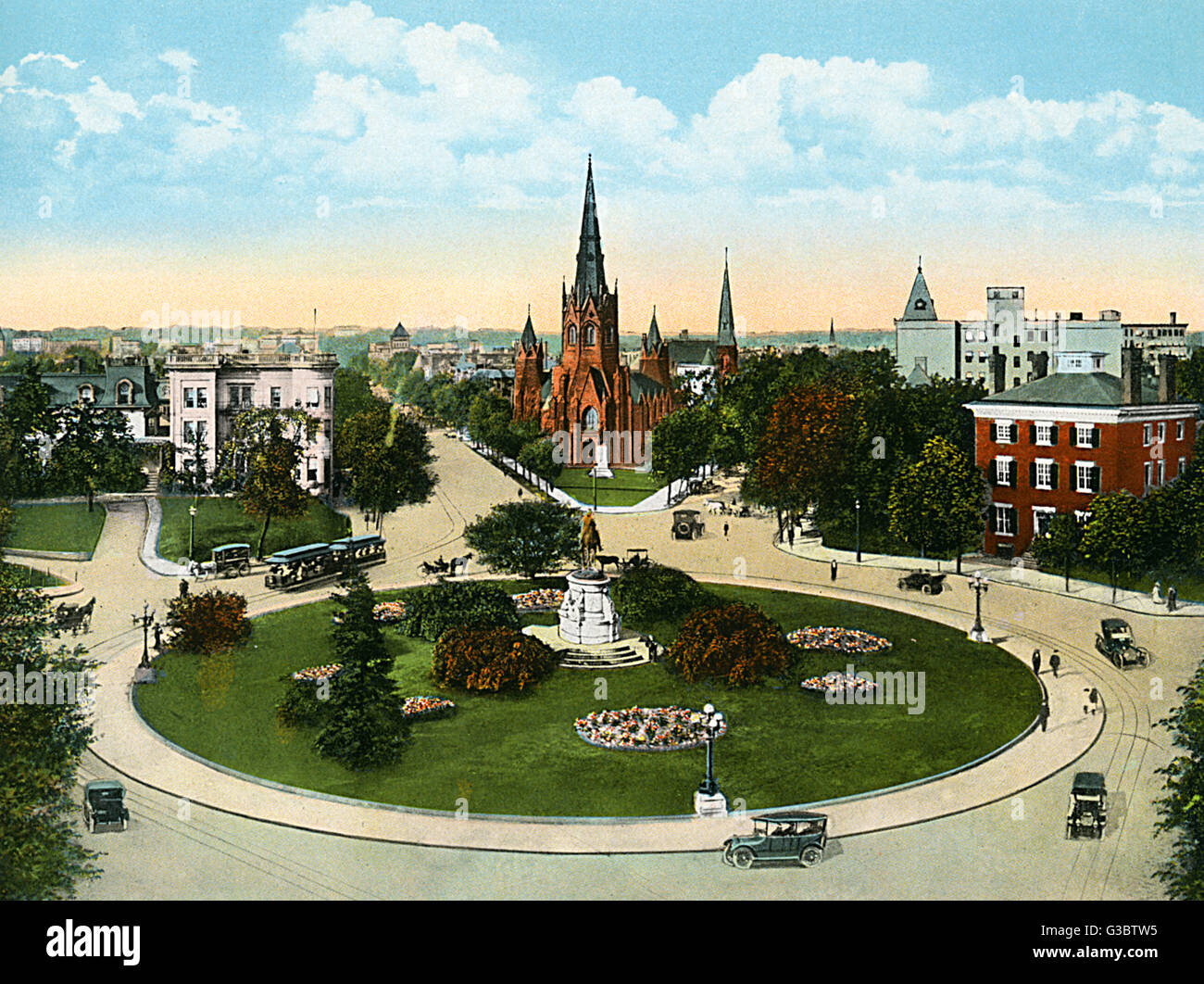 Washington DC, USA - Thomas Circle Stock Photo - Alamy