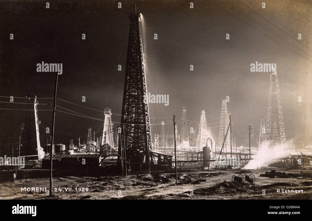 Moreni, Romania - Oil Wells Stock Photo - Alamy