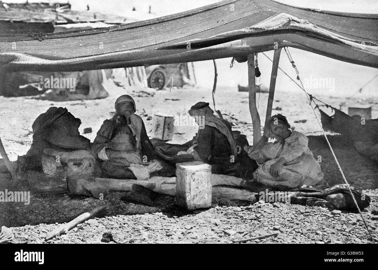 Group people camping in Black and White Stock Photos & Images - Alamy