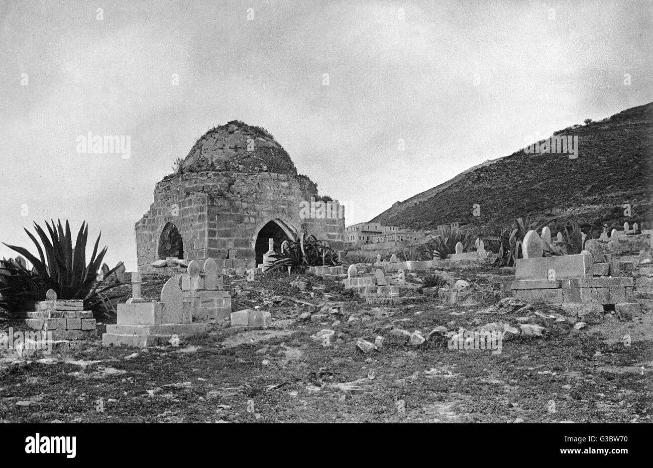 Moslem cemetery at Nablus, Palestine, West Bank Stock Photo - Alamy