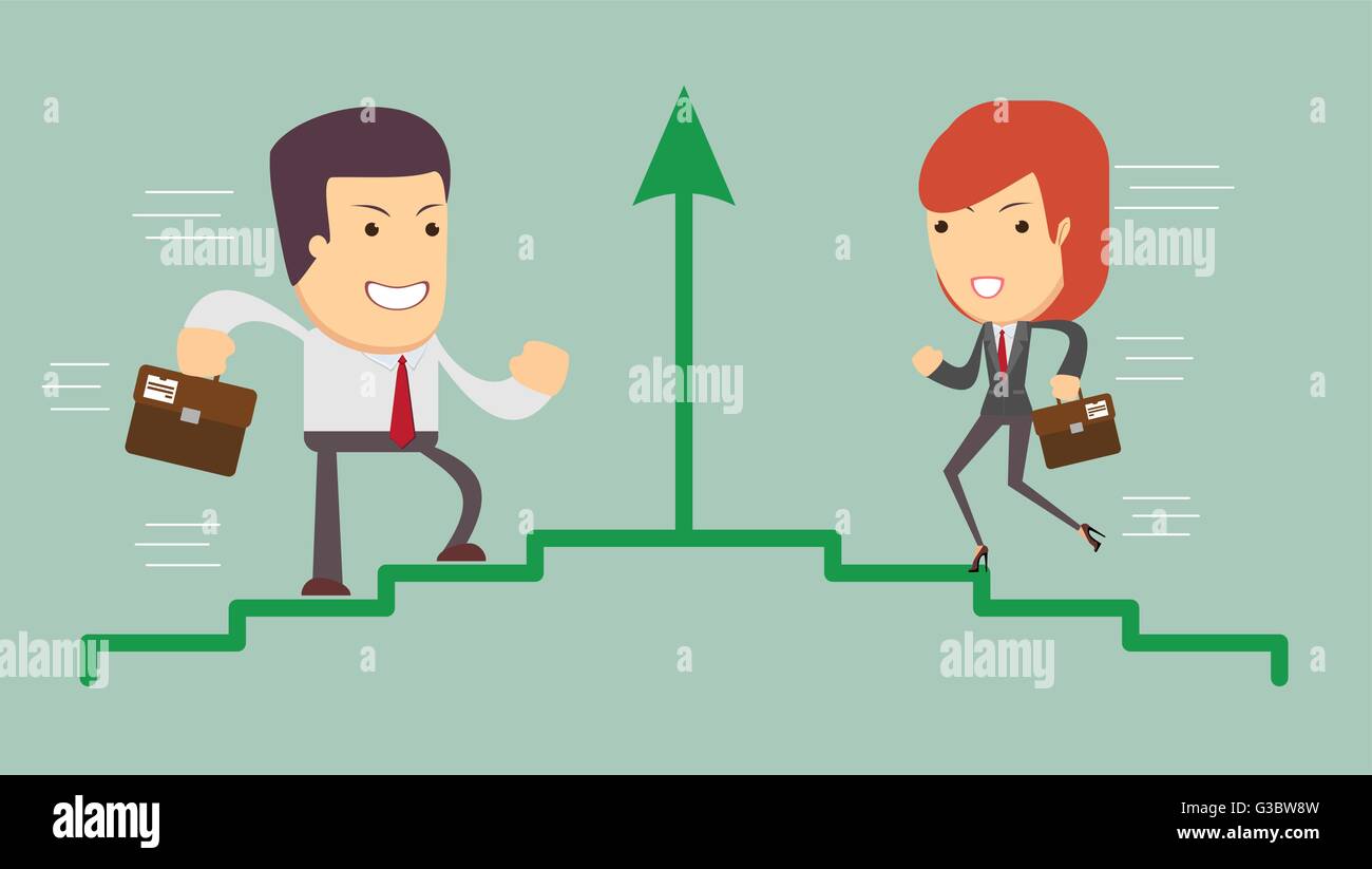 Ambitious cartoon people Stock Vector Image & Art - Alamy