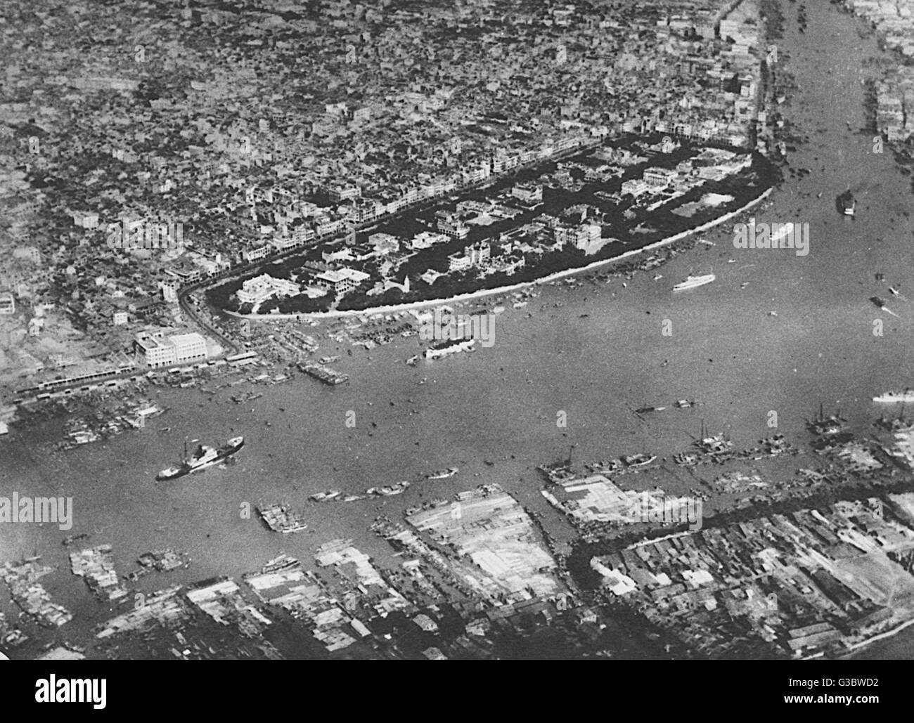 Bomb damage in Shameen and Canton, China, 1938 Stock Photo - Alamy