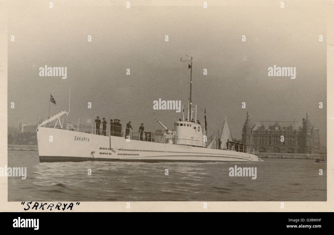Turkish Navy Submarine - Sakarya at Istanbul, Turkey Stock Photo - Alamy