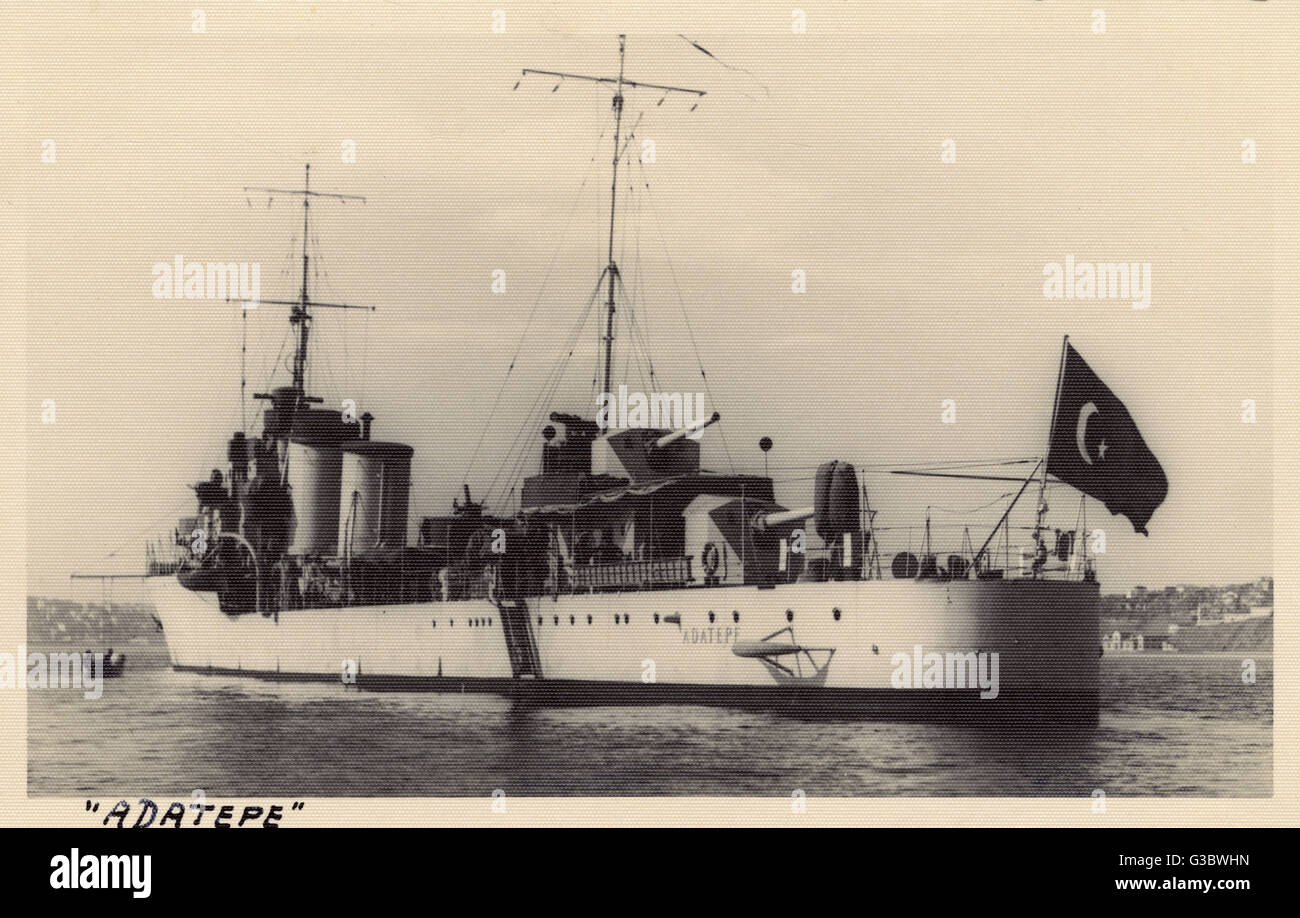 Turkish naval vessel adatepe at istanbul hi-res stock photography and ...