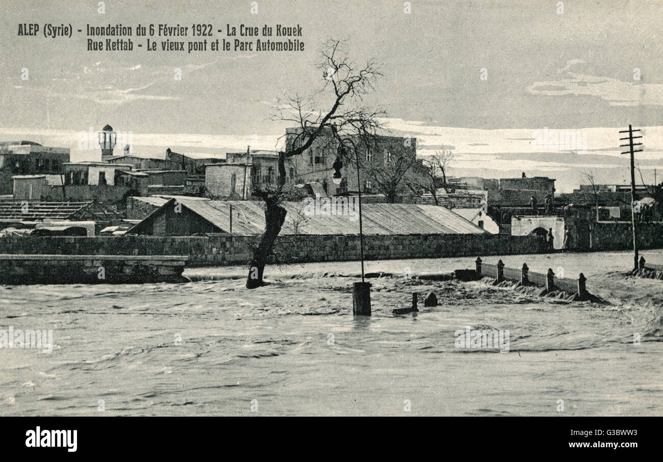 Aleppo, Syria - Flood of February 1922 Stock Photo - Alamy