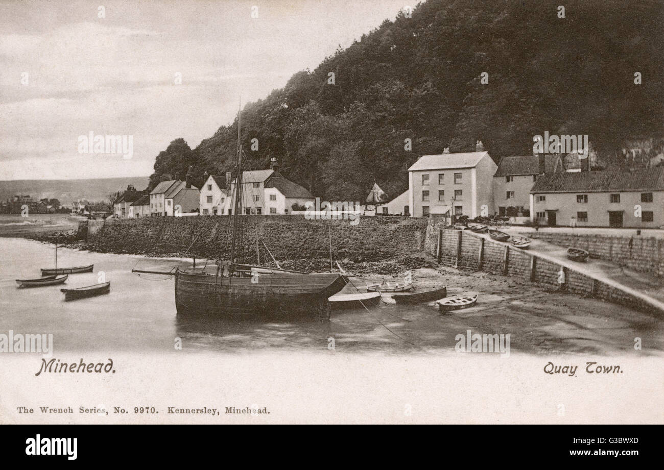 Quay Town, Minehead, Somerset Stock Photo - Alamy