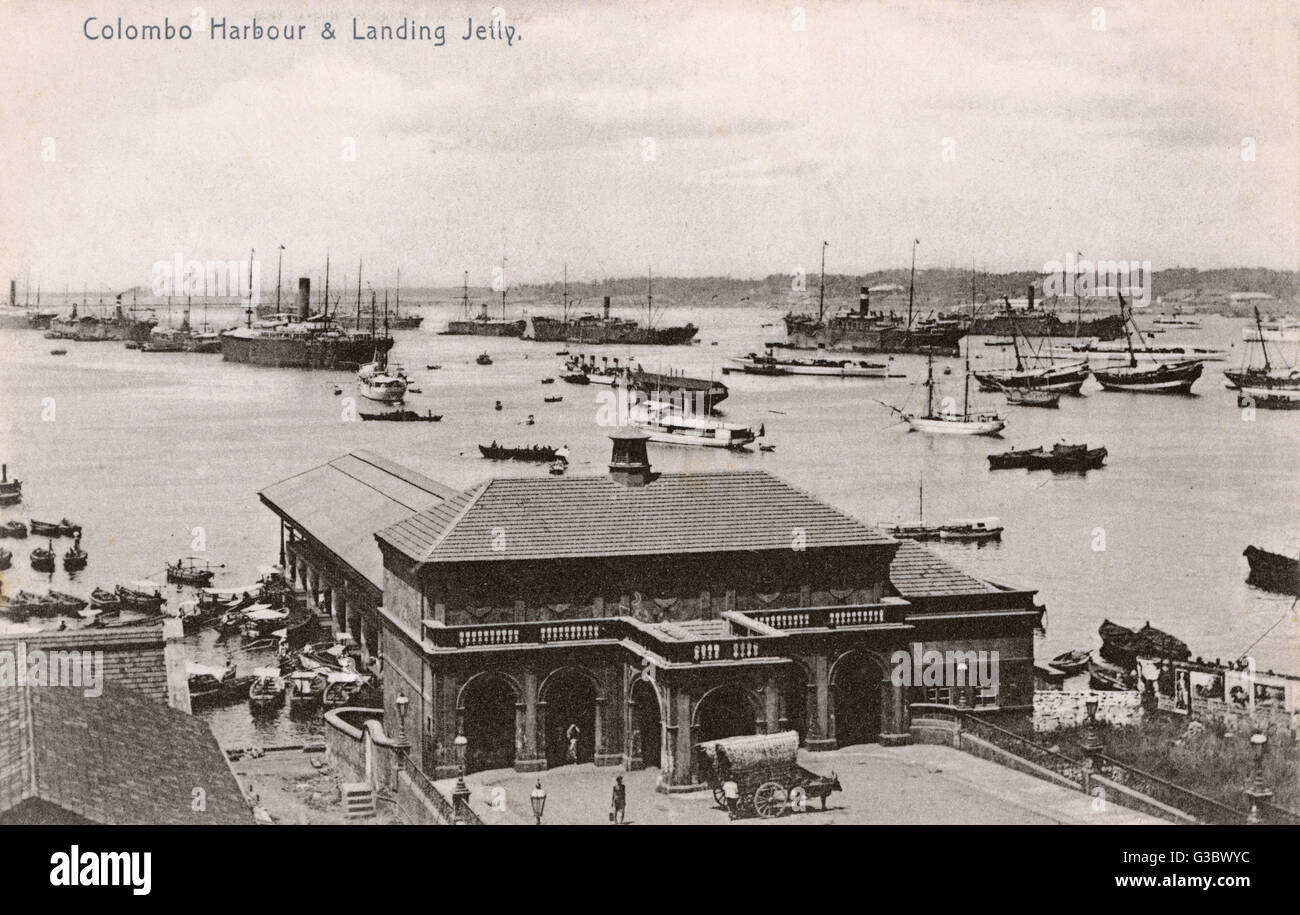 Colombo Harbour and landing jetty - Sri Lanka Stock Photo - Alamy