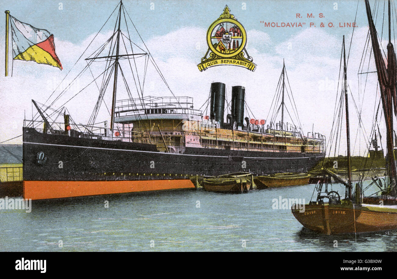 RMS Moldavia - P&O Line Stock Photo - Alamy
